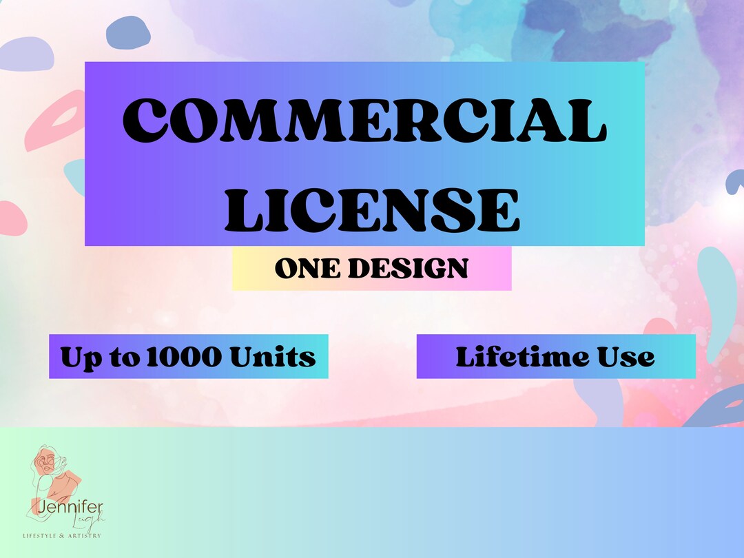 ONE DESIGN Commercial Usage Permissions - Etsy