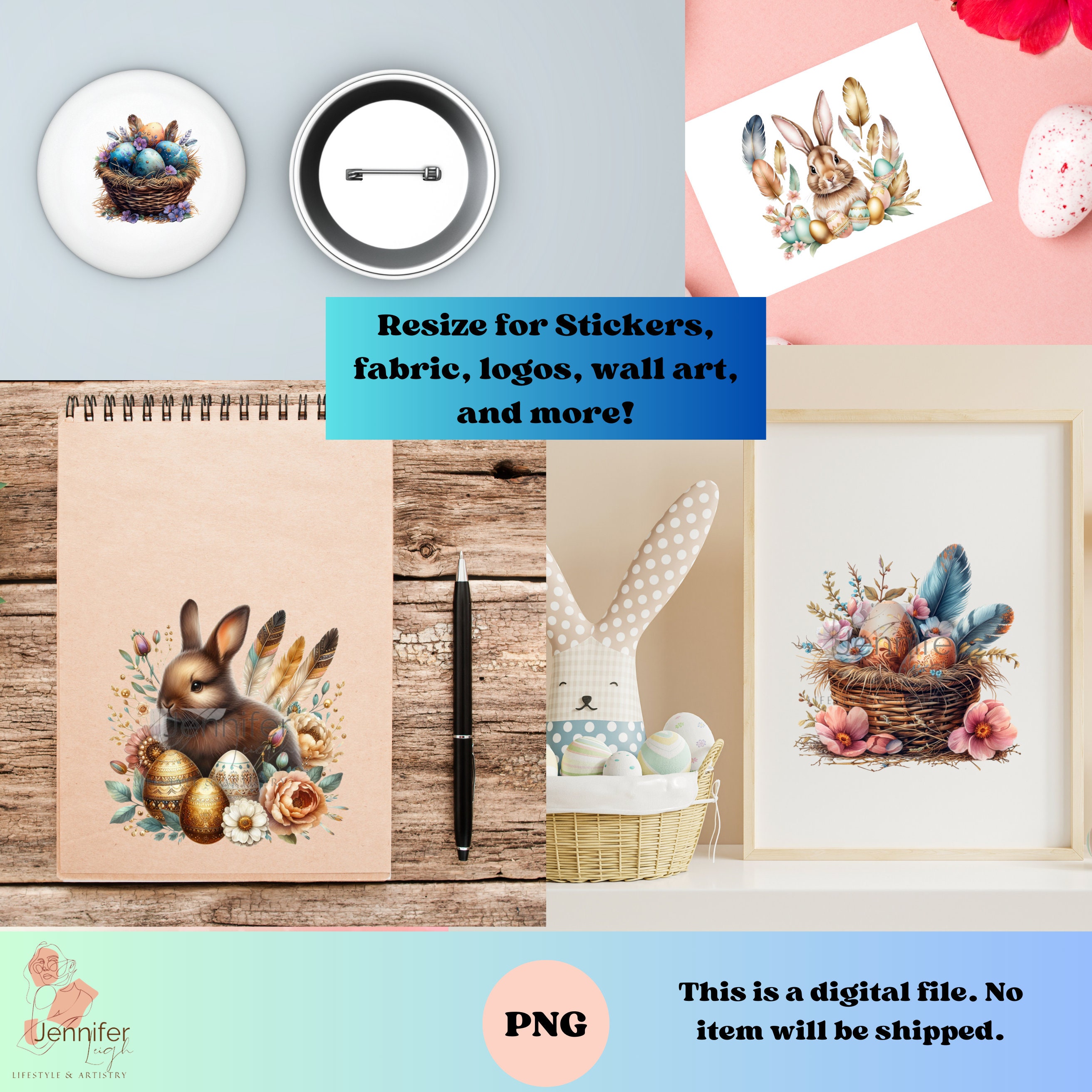 Indigenous Easter Clipart Design Bundle Png Native Digital Download for ...