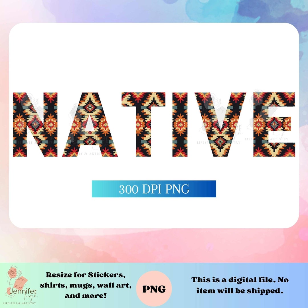 Native Pattern PNG Instant Download for Shirts, Sublimation, Printable ...