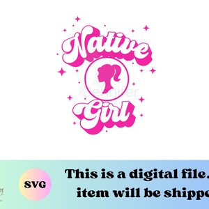 Indigenous Native Girl SVG PNG Native Digital Downloads for Shirts ...