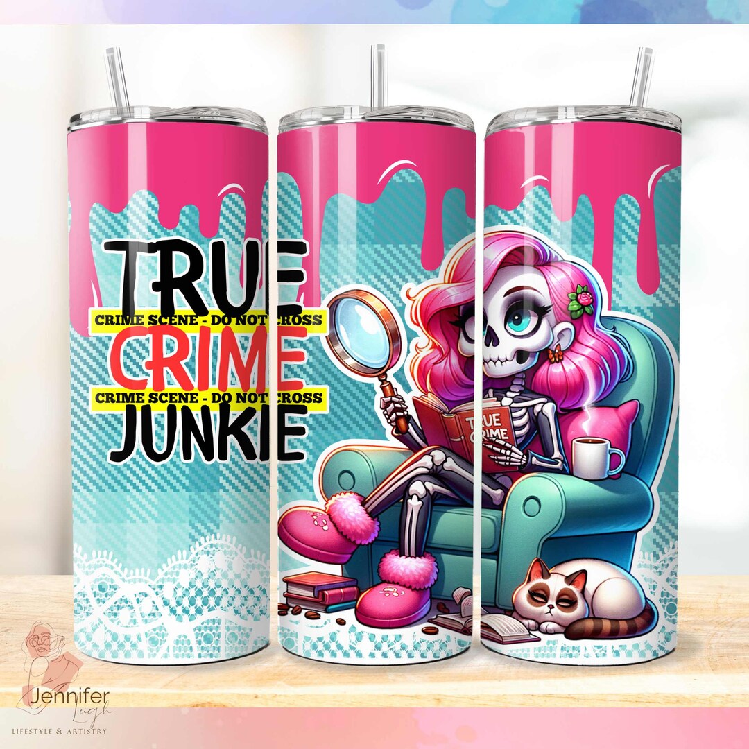 True Crime Skeleton Skeleton Coffee Png Womens Tumbler Wrap Instant ...