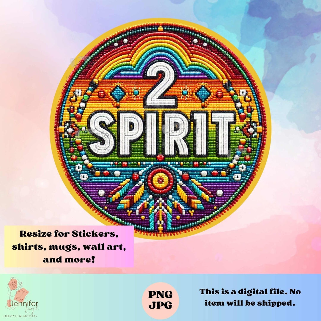 Indigenous Two Spirit Pride JPEG PNG Native Digital Download for Wall ...