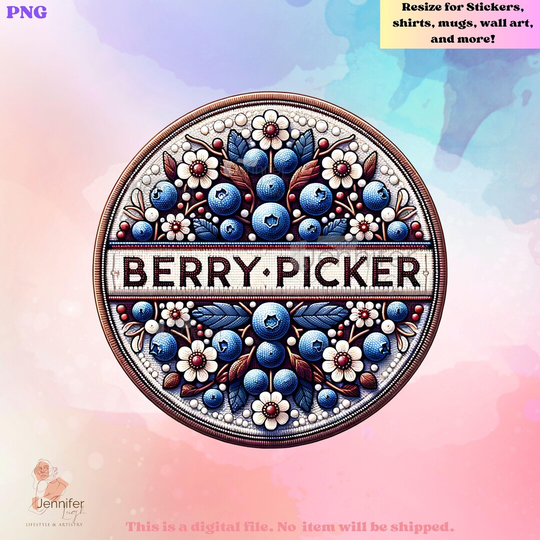 Berry Picker Indigenous Bead Round Art Style PNG Native Digital ...
