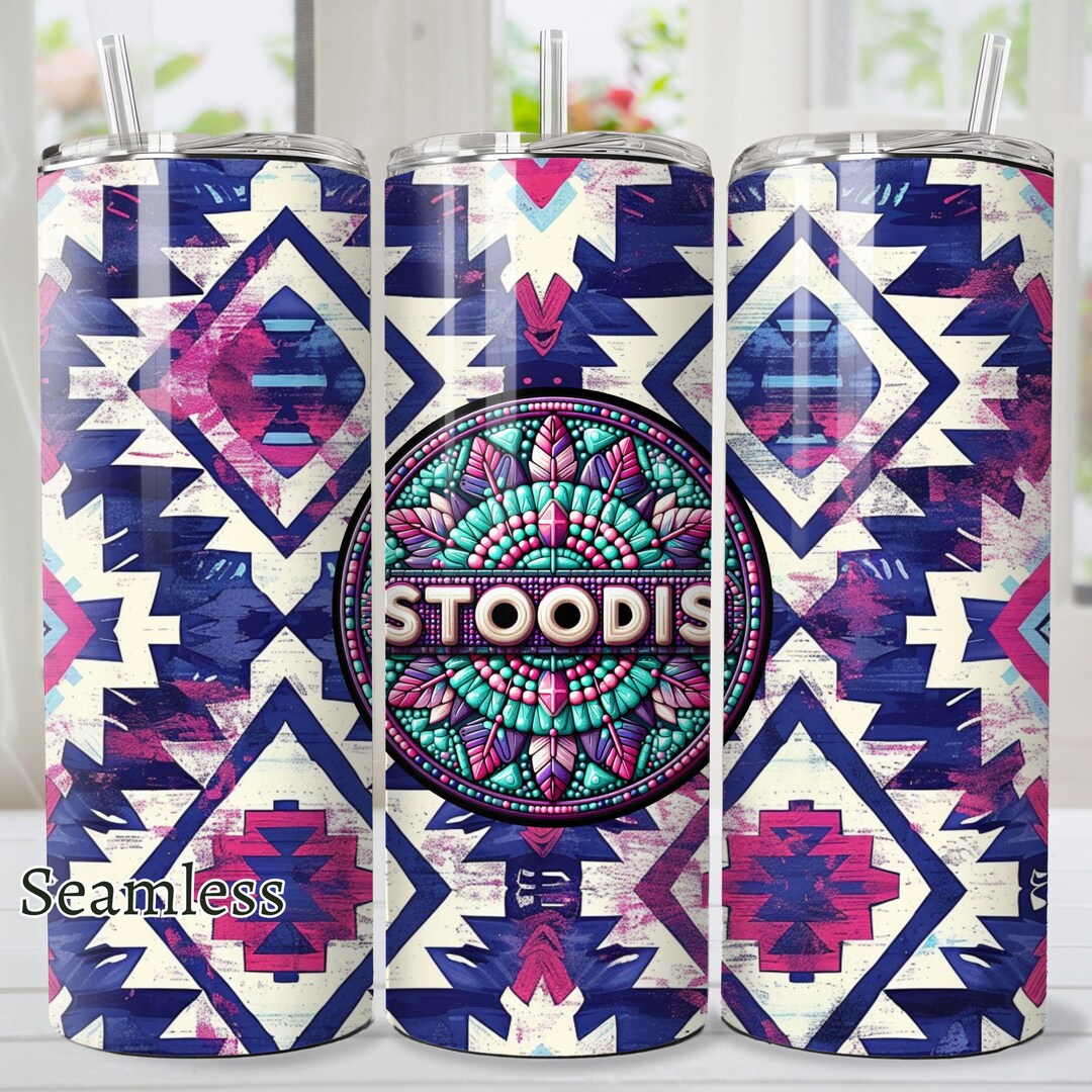 Seamless Stoodis Indigenous Tumbler Wrap PNG Native Seamless Edge ...