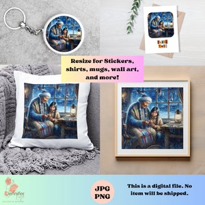 Indigenous Visits With Kokum JPG PNG Native Digital Design Download for ...