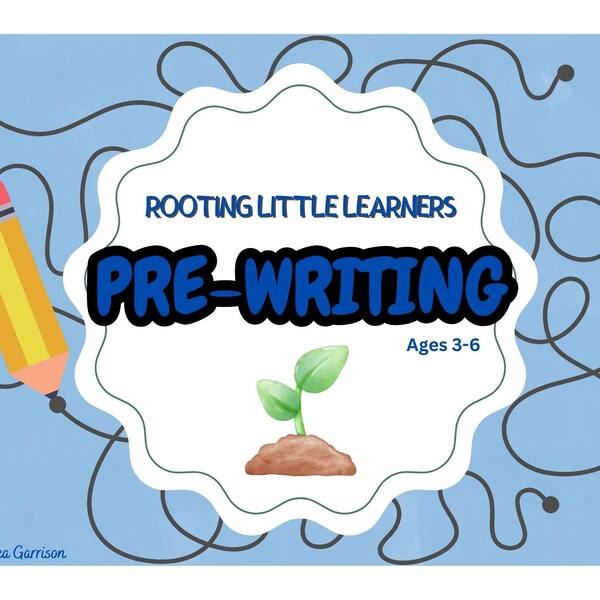 Pre Handwriting Worksheets - Etsy