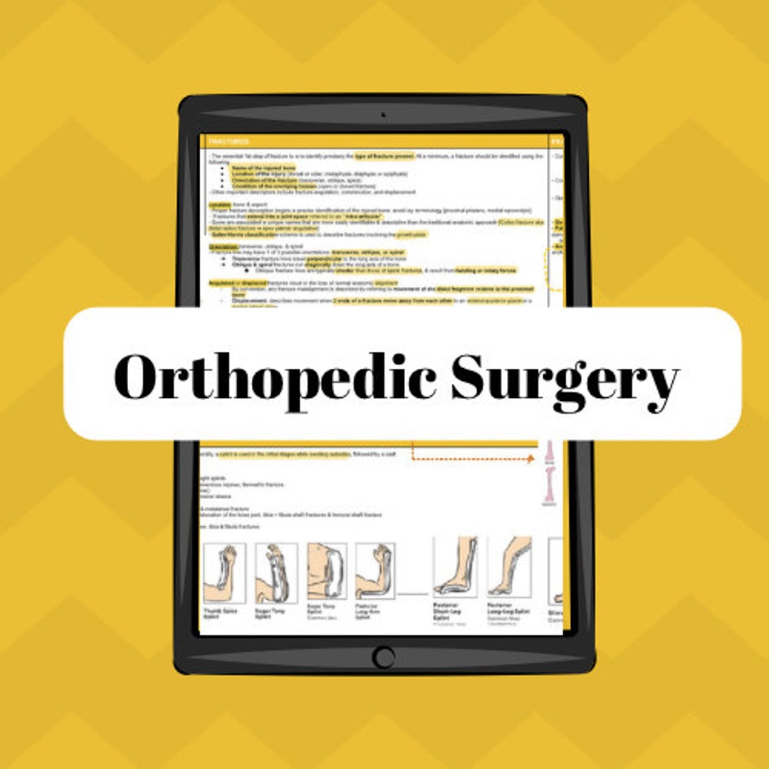 Orthopedic Surgery Study Guide - Etsy