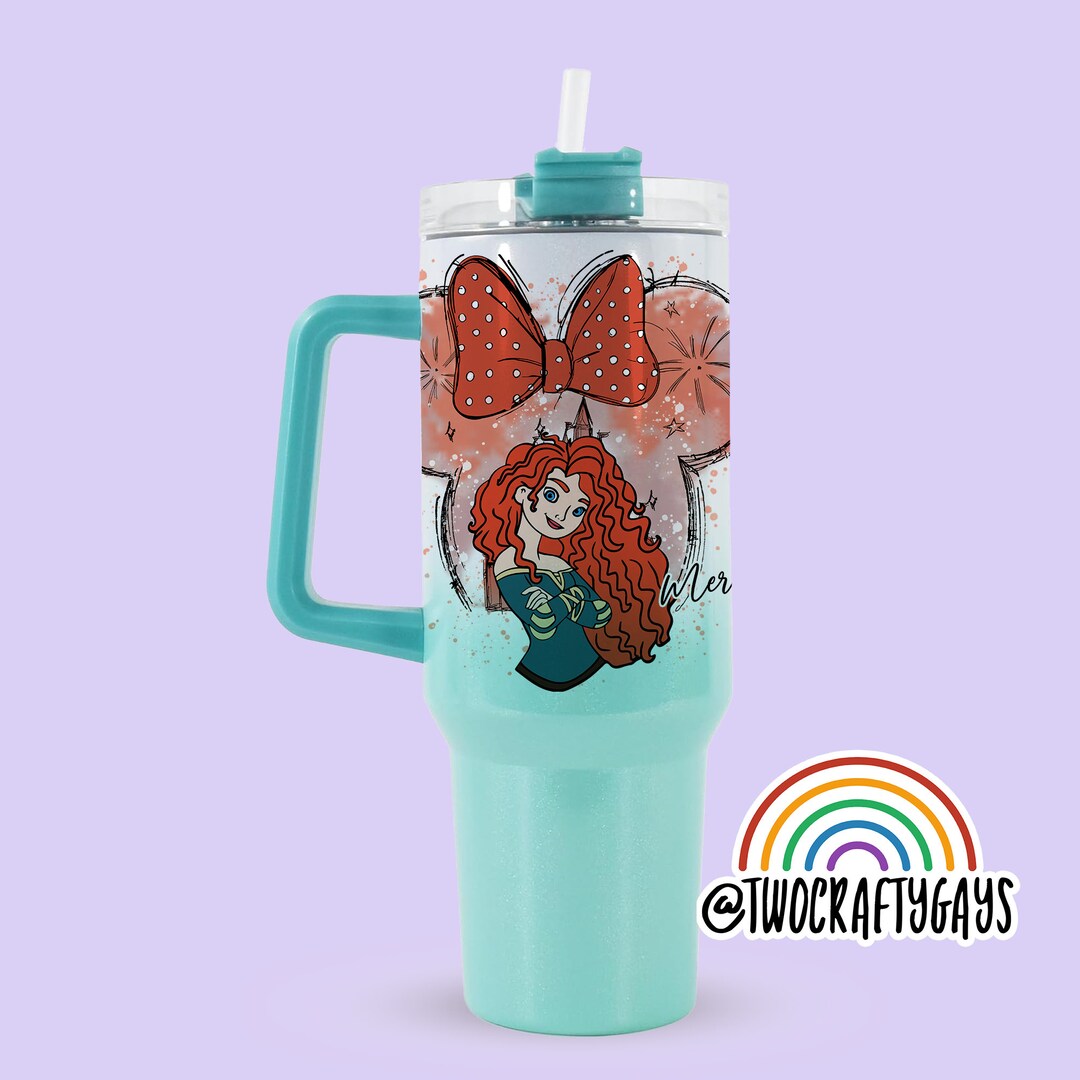 Minnie Bow Personalized 40 Oz Quencher Tumbler Cup Dupe With Handle ...