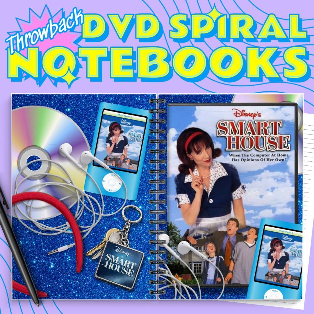 Disney Channel Throwback DVD Spiral Notebook - Smart House - Etsy