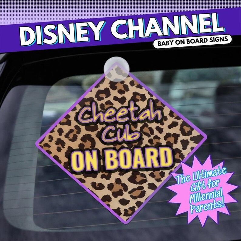 Disney Channel Baby on Board Sign for Car Window - 2000s Nostalgia Gift ...