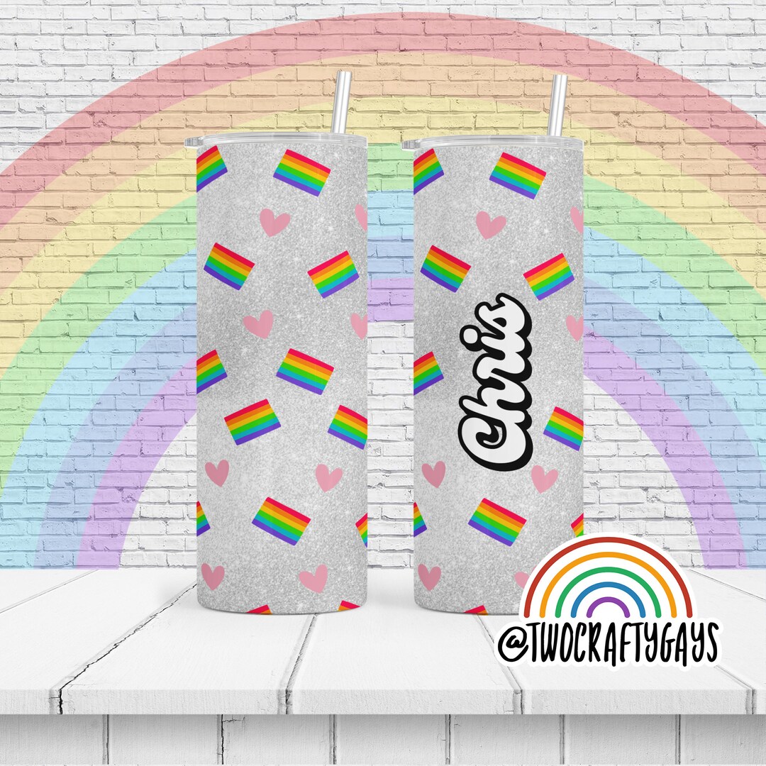 Pride Flags Stainless Tumbler LGBTQ, Gay, Trans, Pansexual, Bisexual ...