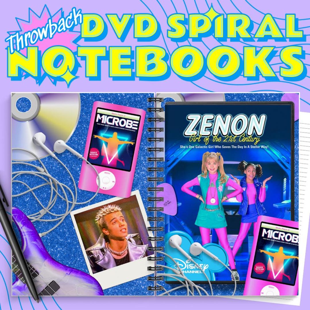 Disney Channel Throwback DVD Spiral Notebook - Zenon Girl of the 21st ...