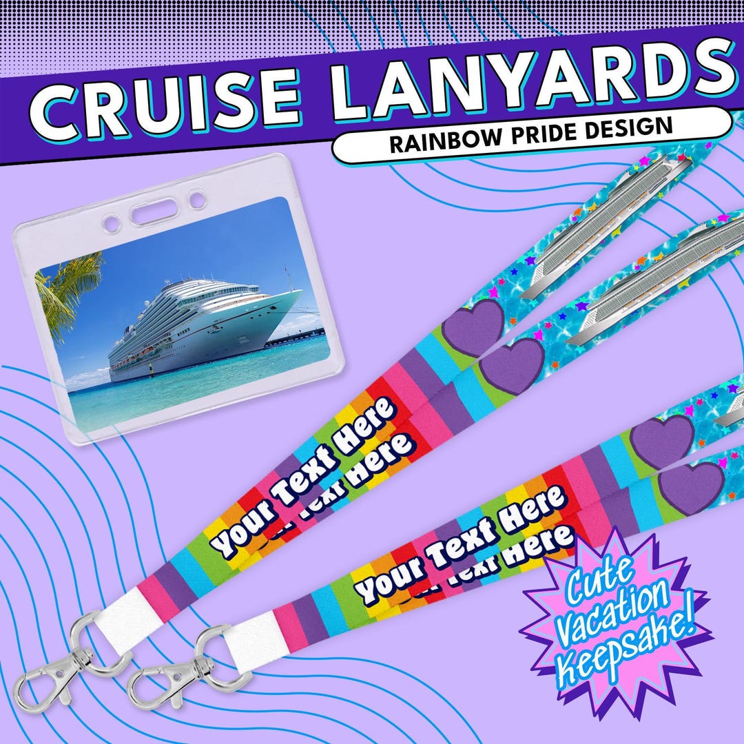 Personalized Birthday Cruise Lanyard - Custom Key Card Holder for ...