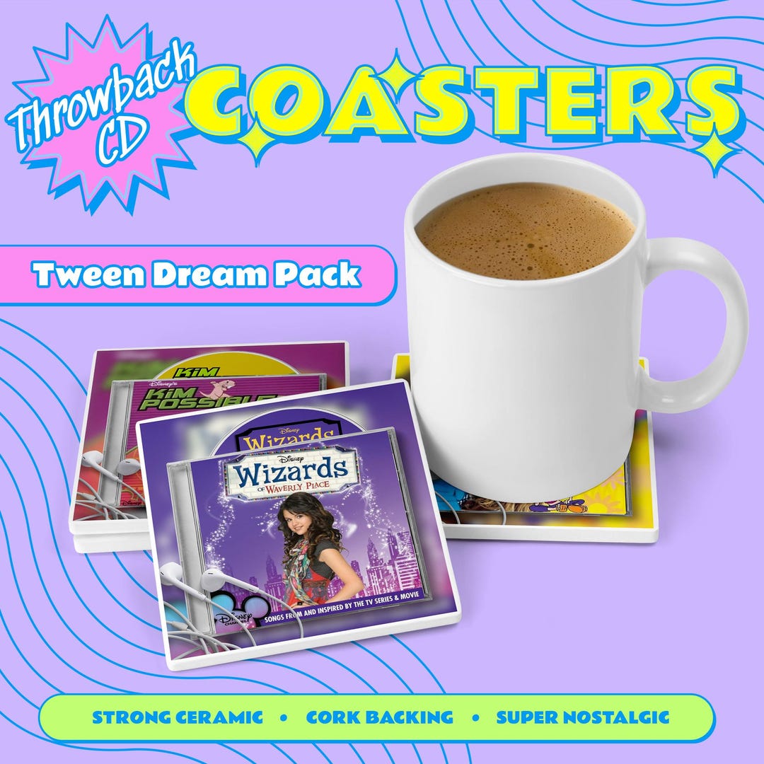 Disney Channel Throwback CD Coasters - Wizards of Waverly Place, Raven ...