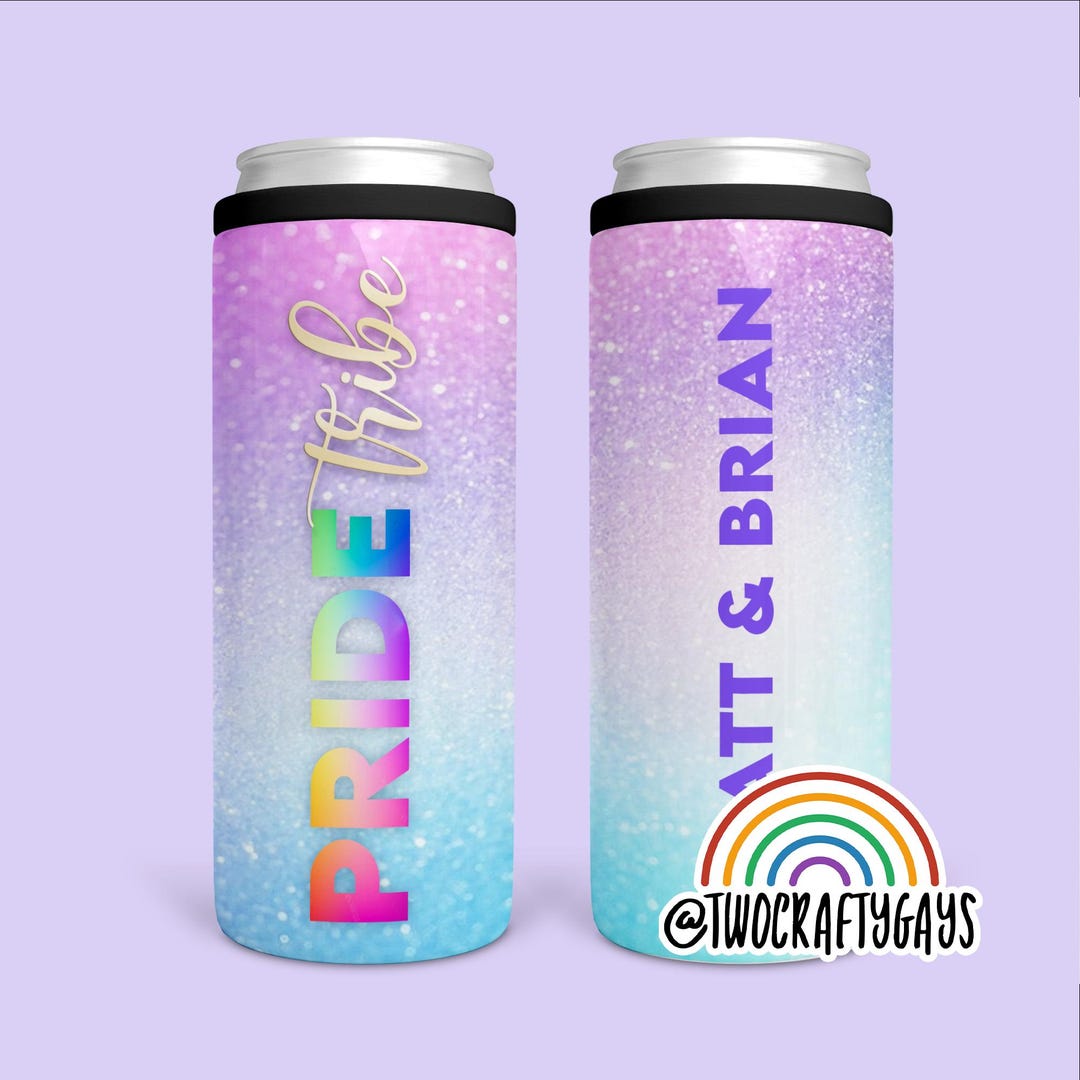 LGBT Personalized Pride Tribe Can Coolers – Custom Wedding, Bachelor ...