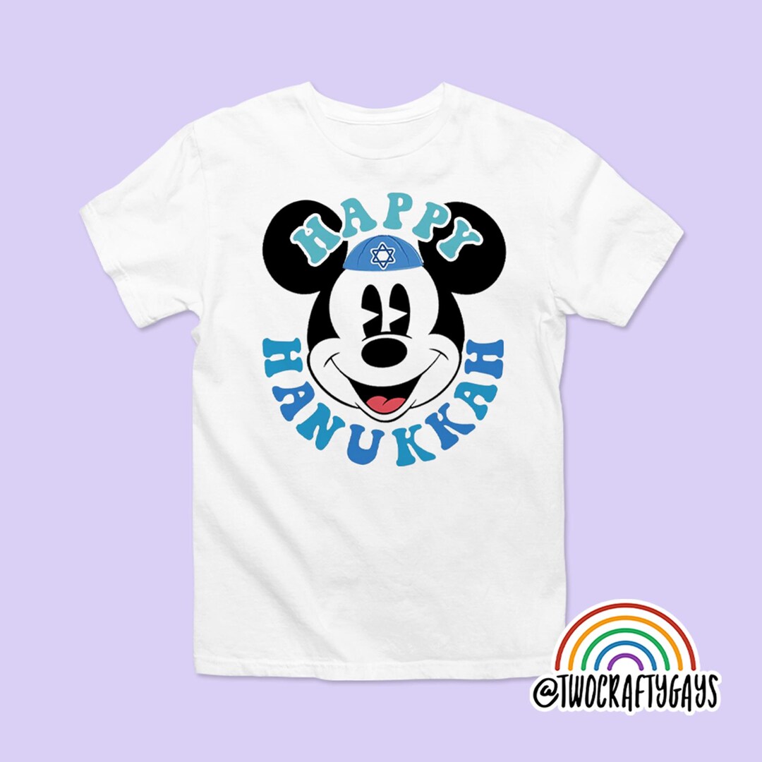 Disney Characters Mickey Mouse Hanukkah Shirt chanukah, Jewish Festival ...