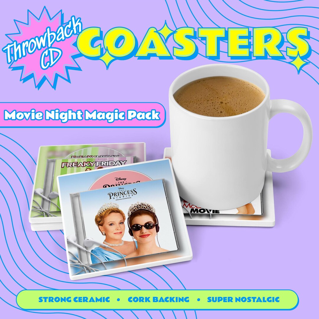 Disney Channel Throwback CD Coasters - Princess Diaries, Freaky Friday ...