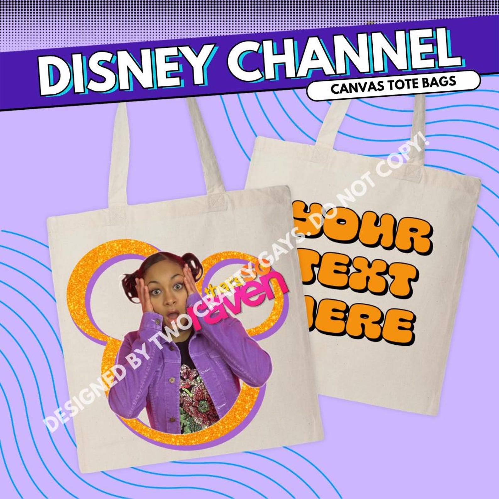 That's so Raven Tote Bag - Disney Channel Throwback - Personalized ...