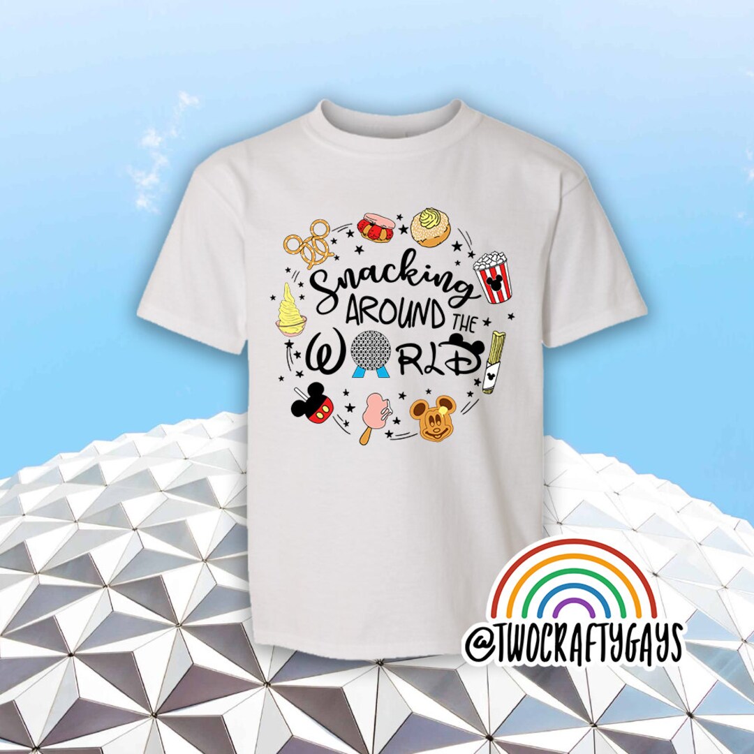 Snacking Around the World Shirt disney Epcot - Etsy