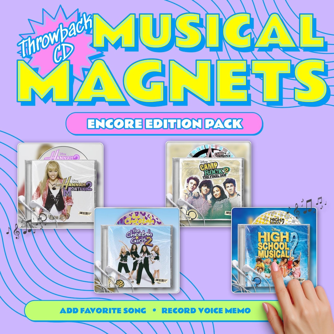 Retro Throwback 2000s Music Fridge Magnets - Encore Edition Pack - Etsy