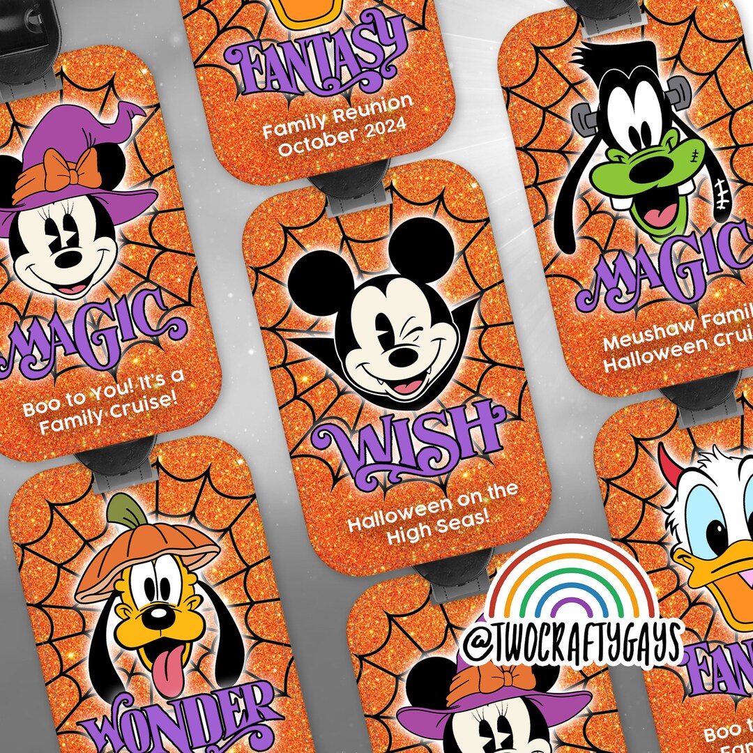 Halloween Disney Cruise Line Custom Luggage Tag personalized for ...