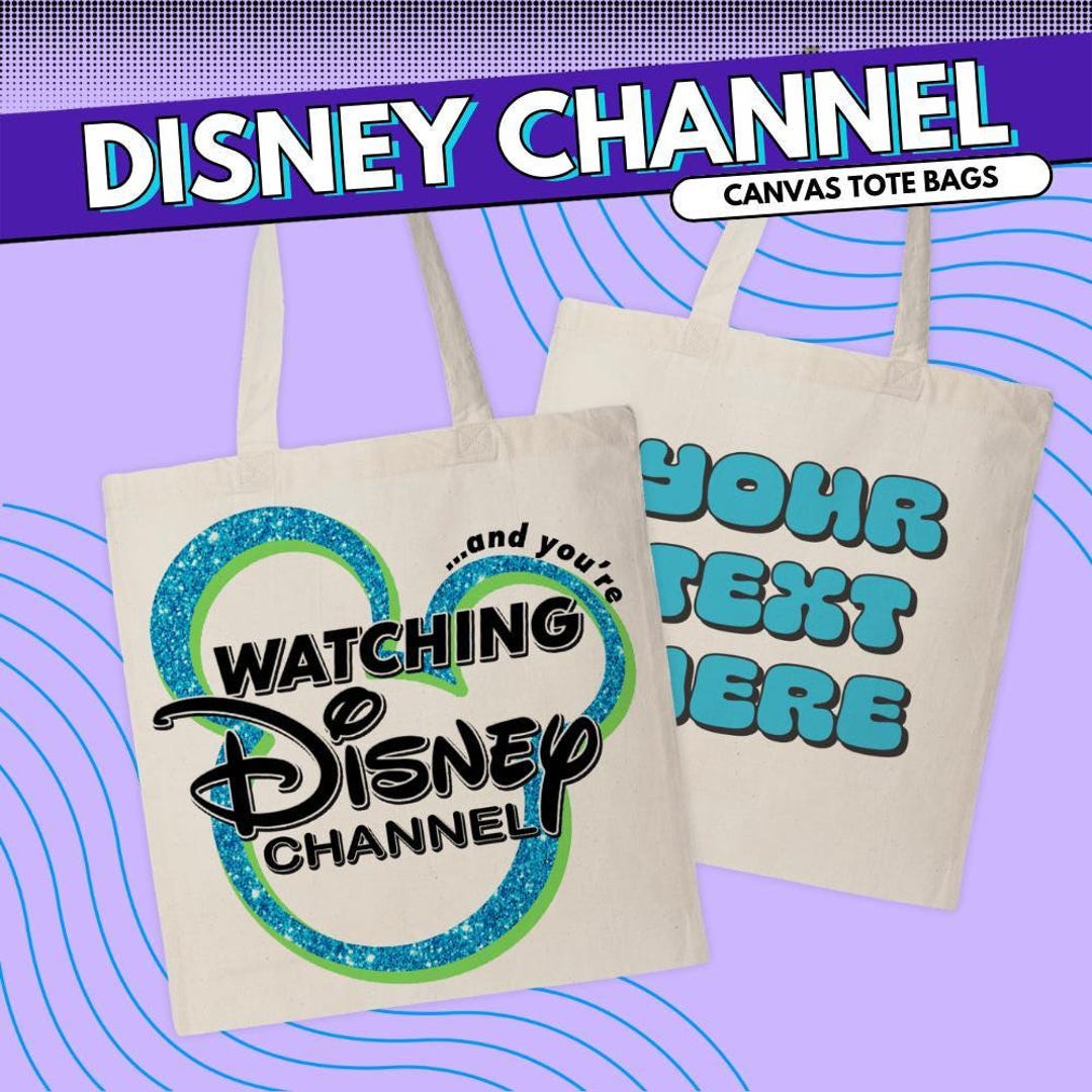 Retro Disney Channel Throwback Tote Bag - Personalized Gift for ...