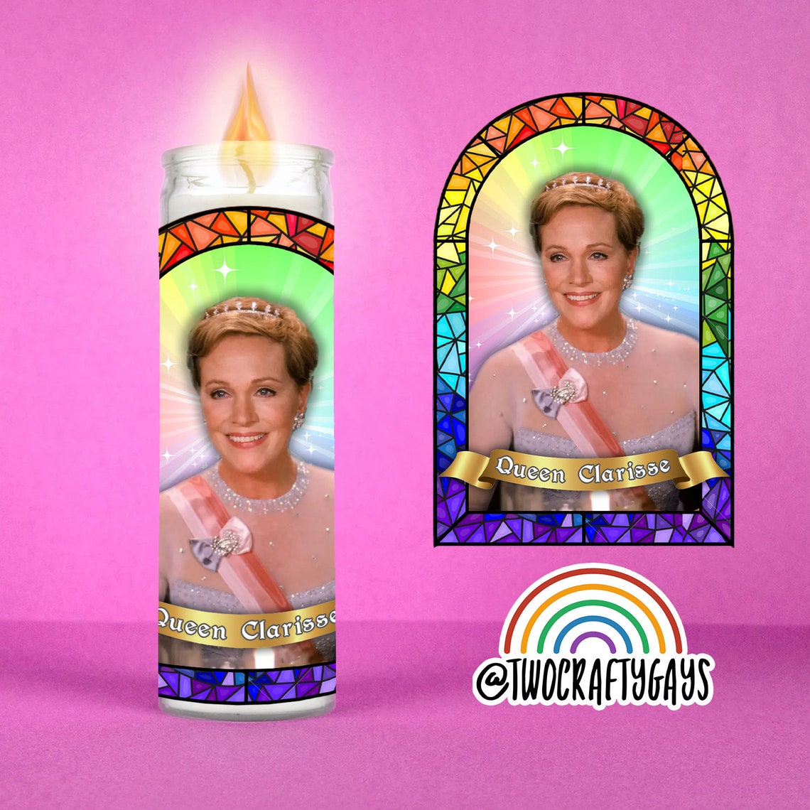 Queen Clarisse Renaldi Celebrity Prayer Candle julie Andrews - Etsy