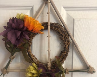 Three Brothers Wooden Inspired Wizard Wreath - Etsy