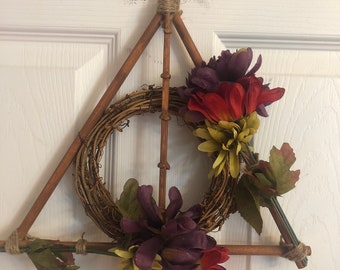 Three Brothers Wooden Inspired Wizard Wreath - Etsy