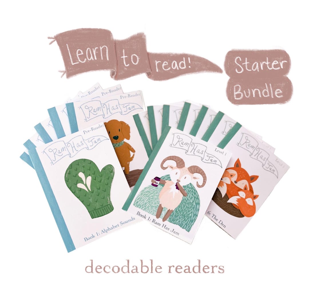 Starter Early Reader Bundle: Decodable Pre-reader and Set 1 (14 Books ...