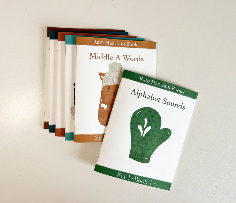 Set 1 ABC Alphabet Home Scool Learning to Read Books Pre-reader Ram Has ...