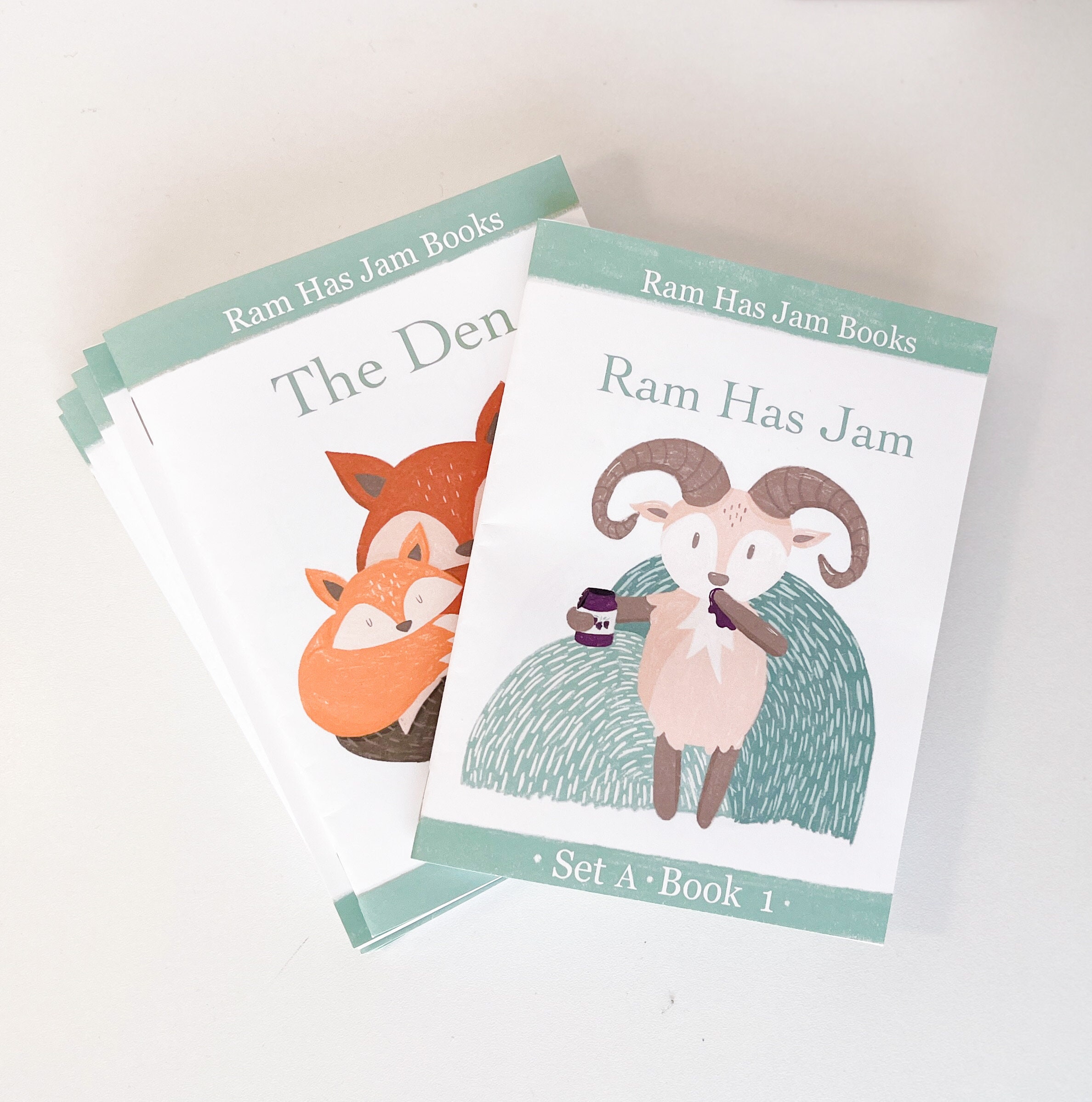 Set 2 Teach Kids to Read Ram Has Jam Books Set A Beginner Reader ...