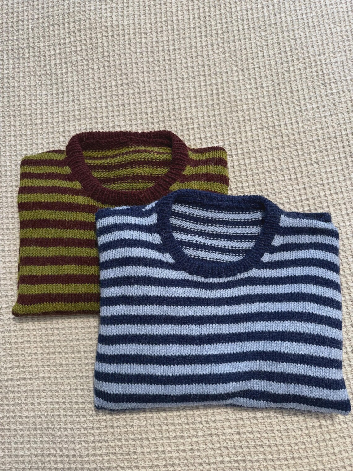 Machine Washable Wool - Custom Hand-knit Olga Sweater - 100% Wool - Etsy