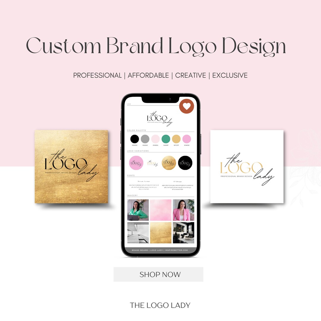 Custom Logo Design and Brand Board With Watermark, Business Logo ...