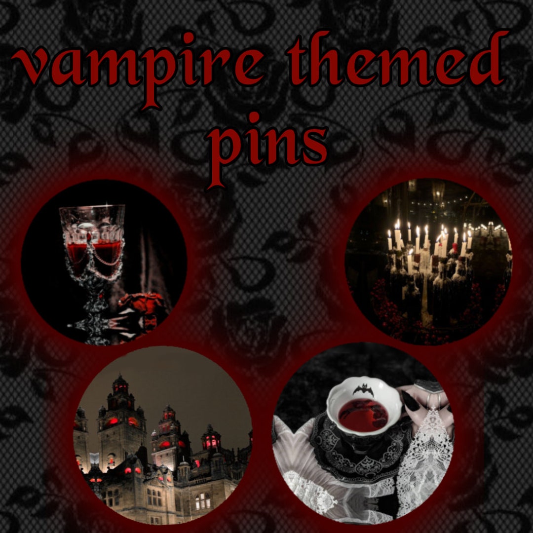 Gothic Vampire Themed Pins - Etsy