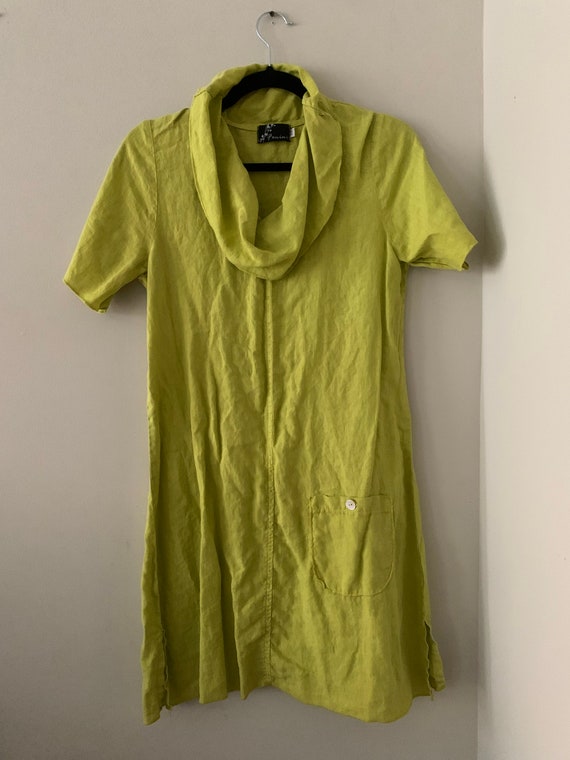 Vintage chartreuse linen - Gem