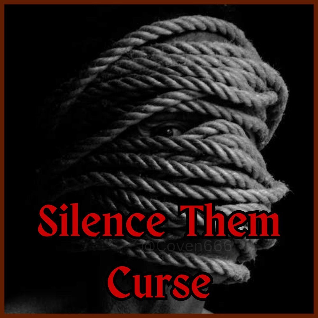Silence Them Curse - Etsy