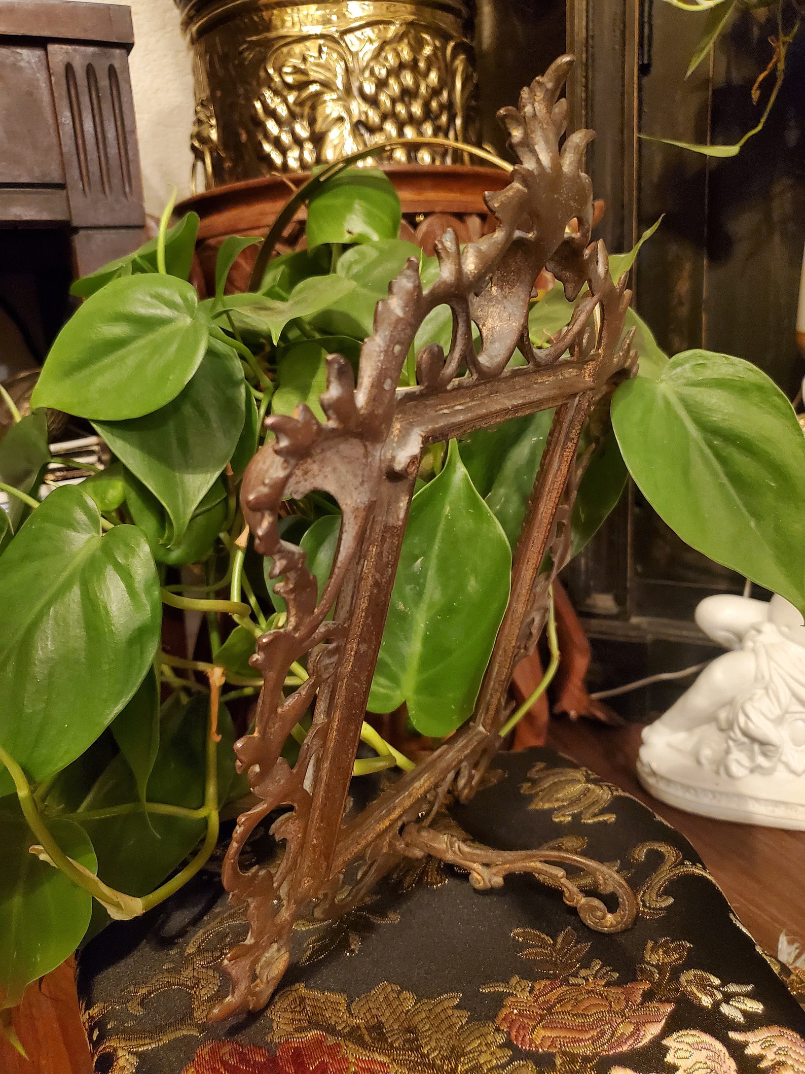 Antique 1900's Victorian Cast Iron Picture Frame With Stand - Etsy