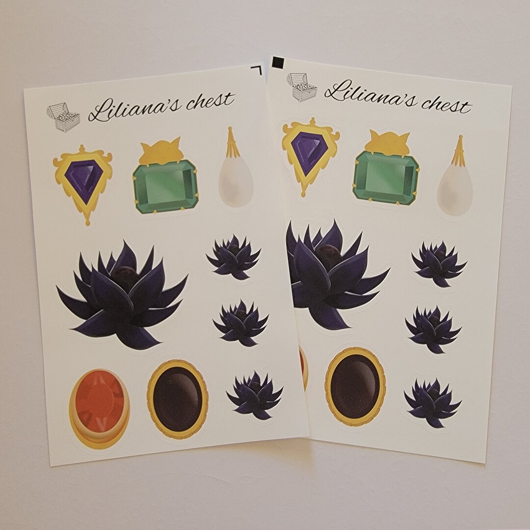 MTG Stickers 1 Sheet Liliana's Chest Black Lotus Mox - Etsy