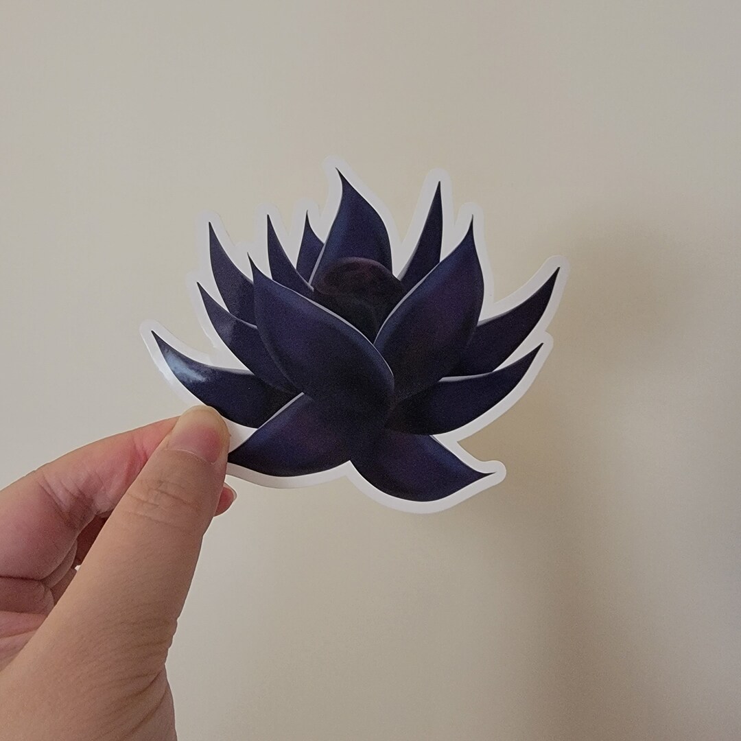 Black Lotus Sticker, Water Resistant Sticker, Alpha Decal, Laptop ...