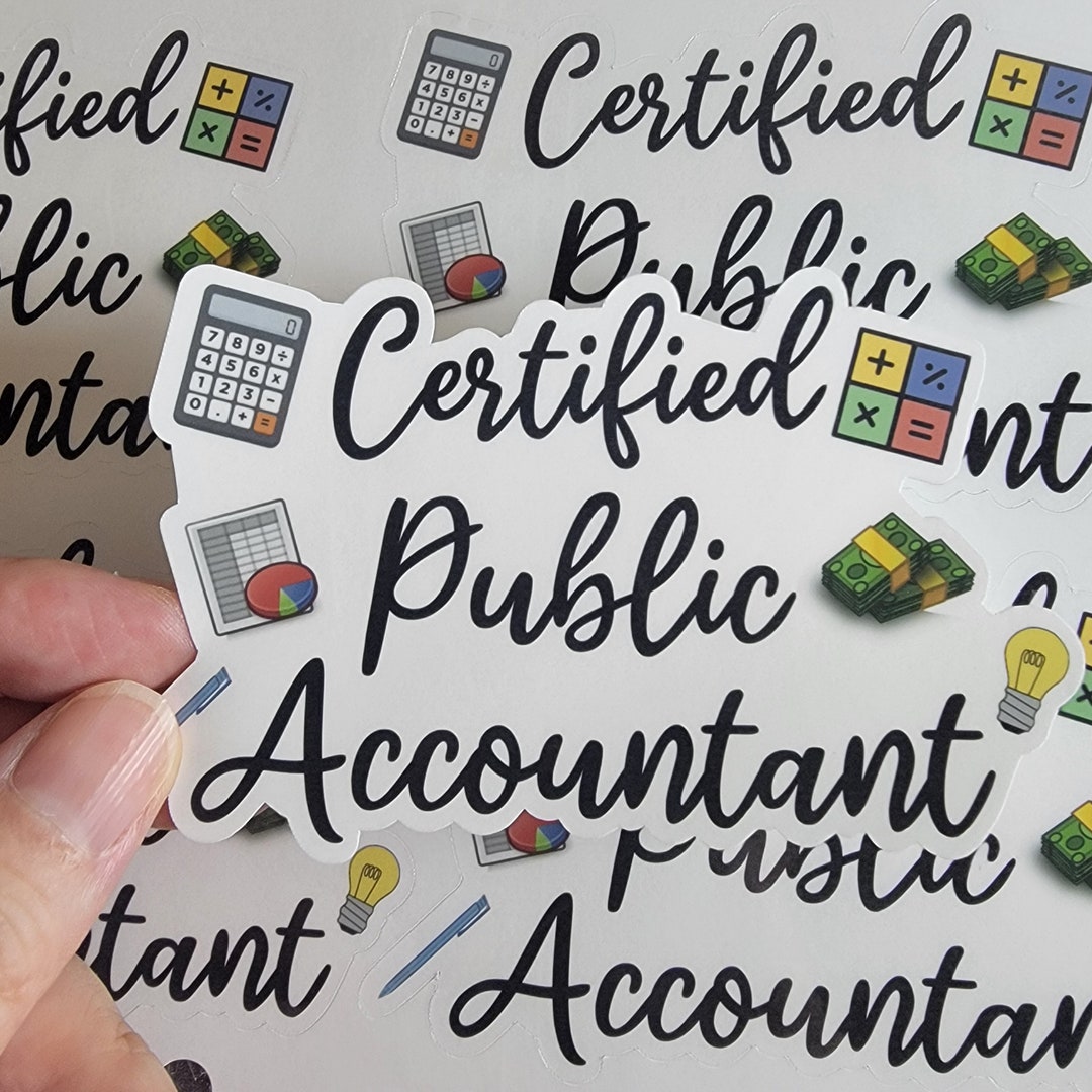 CPA Sticker Certified Public Accountant Laptop Sticker - Etsy