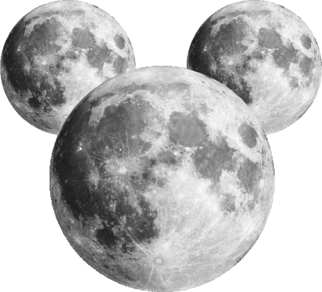 Moon Mickey Mouse Head - Etsy