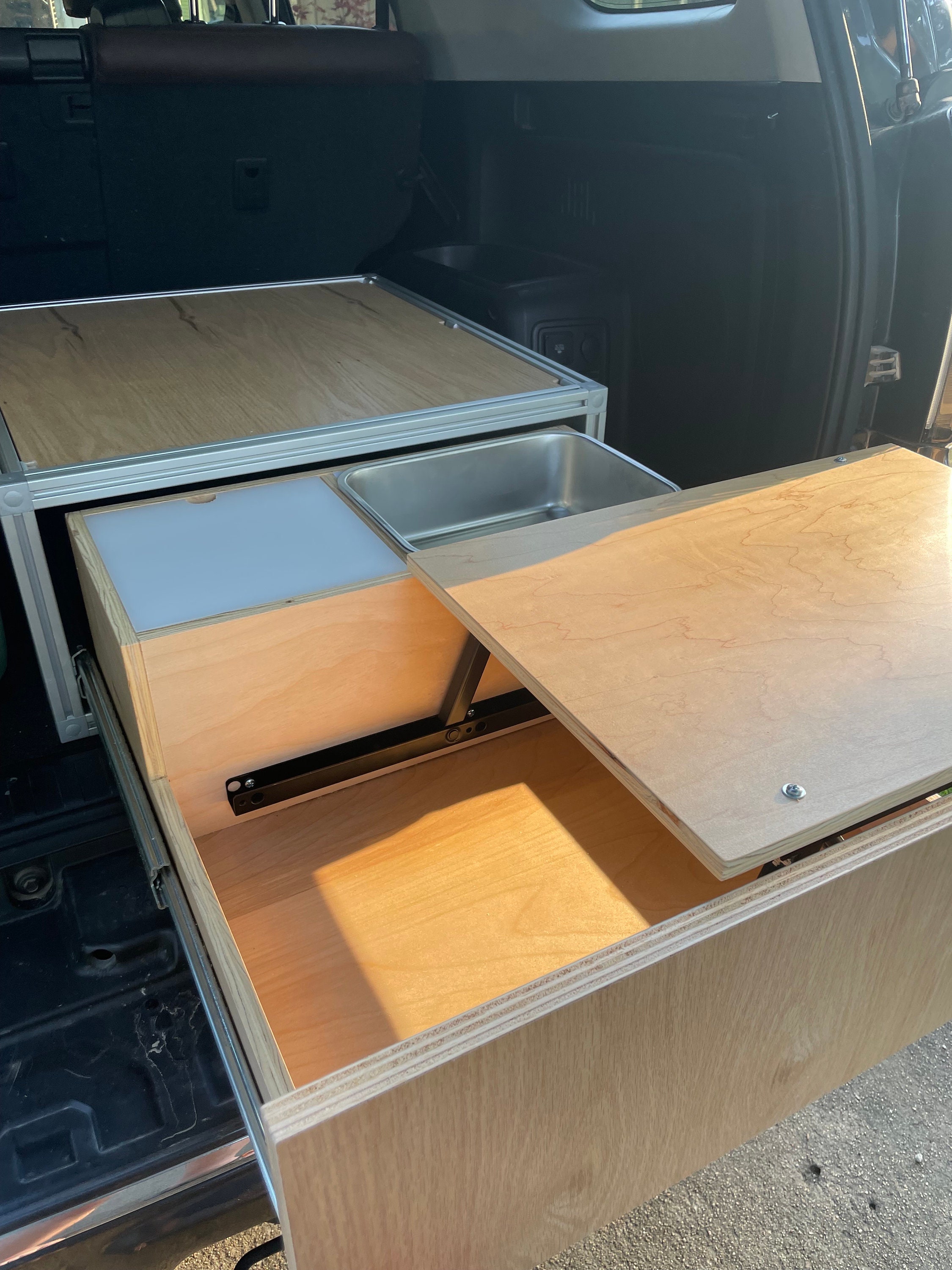 Kitchen Drawer System and Chuck Box for Camping / Overlanding SUV ...