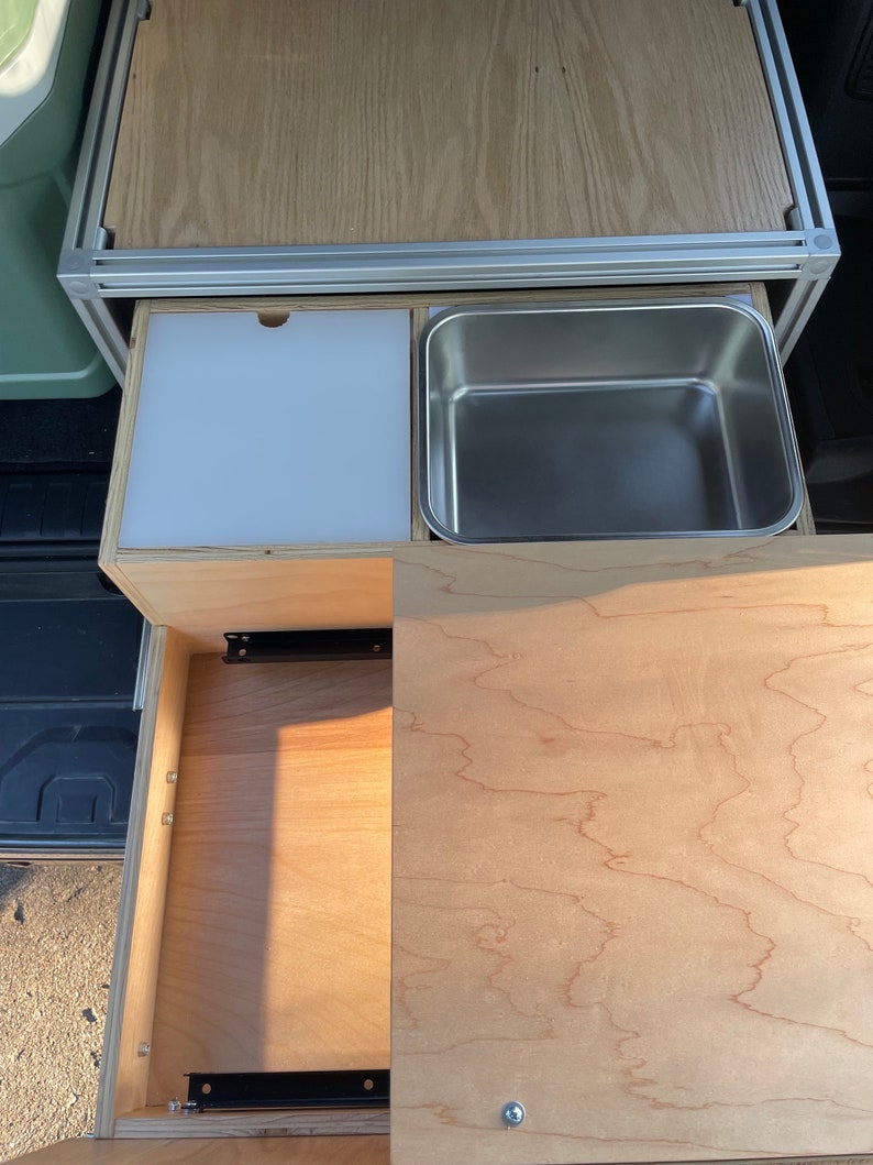 Kitchen Drawer System and Chuck Box for Camping / Overlanding SUV ...