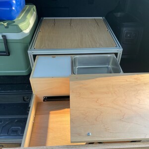 Kitchen Drawer System and Chuck Box for Camping / Overlanding SUV ...