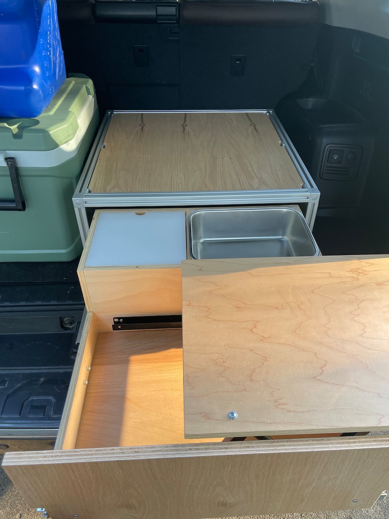 Kitchen Drawer System and Chuck Box for Camping / Overlanding SUV ...