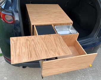 Chuck Box and Camping Kitchen Drawer for Camping and Overlanding SUV ...