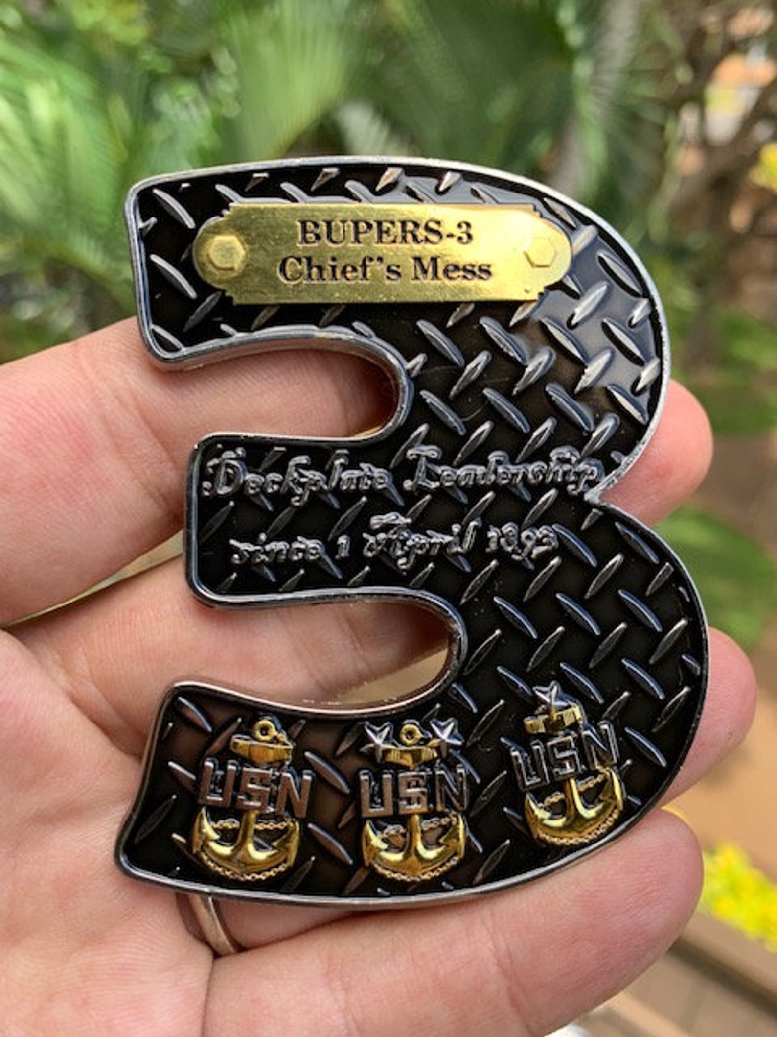 Beautiful Navy Chief BUPERS 3 CPO Challenge Coin - Etsy