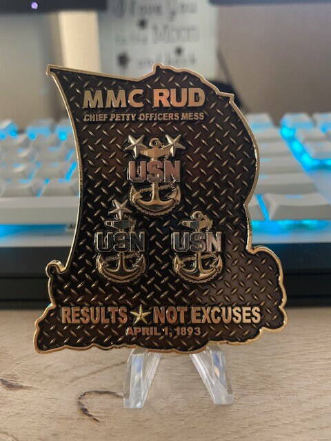 Beautiful Navy Chief NOSC Minneapolis CPO Challenge Coin - Etsy