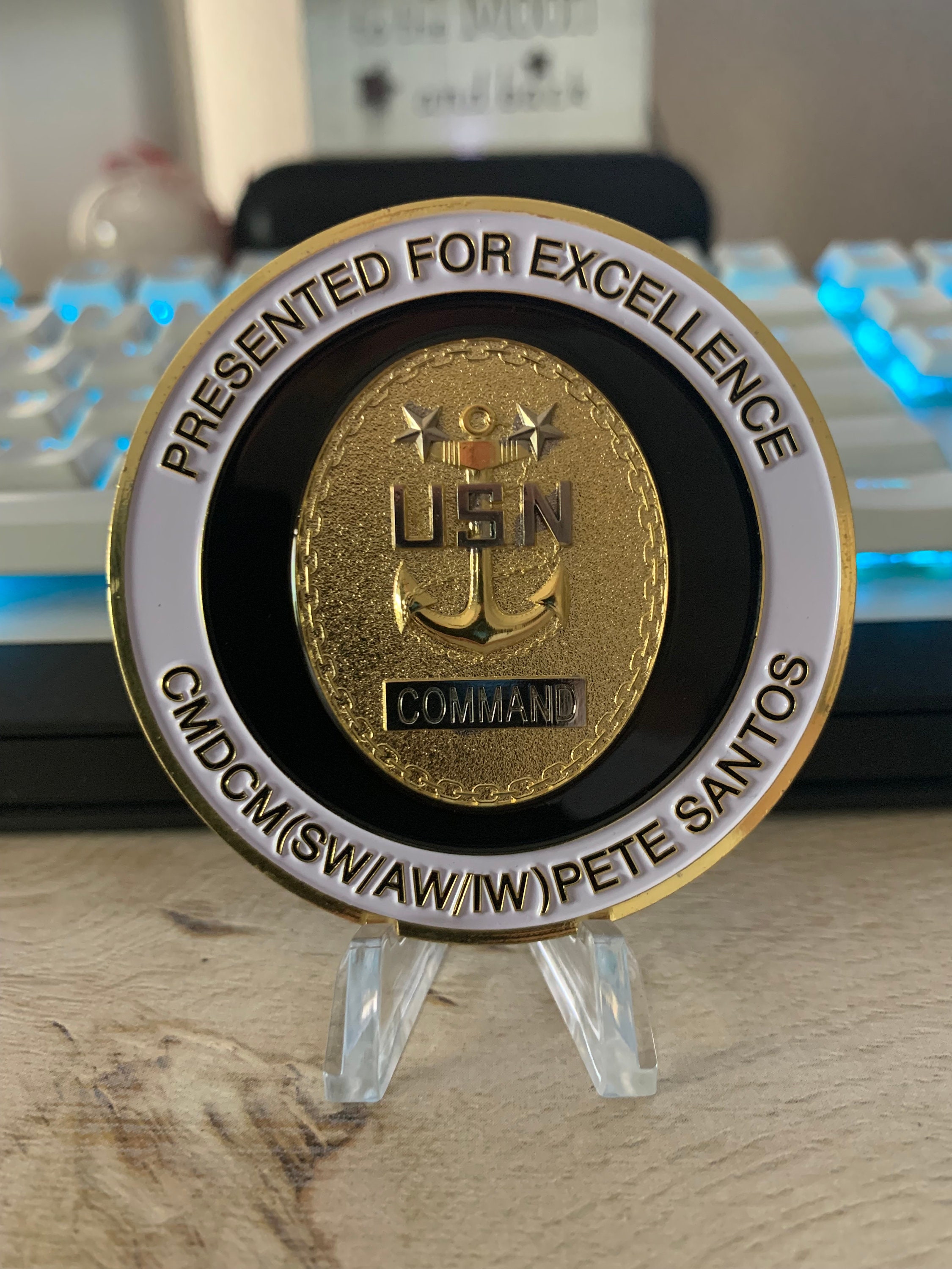 Beautiful Navy Chief CTF 76 CMC CPO Challenge Coin - Etsy